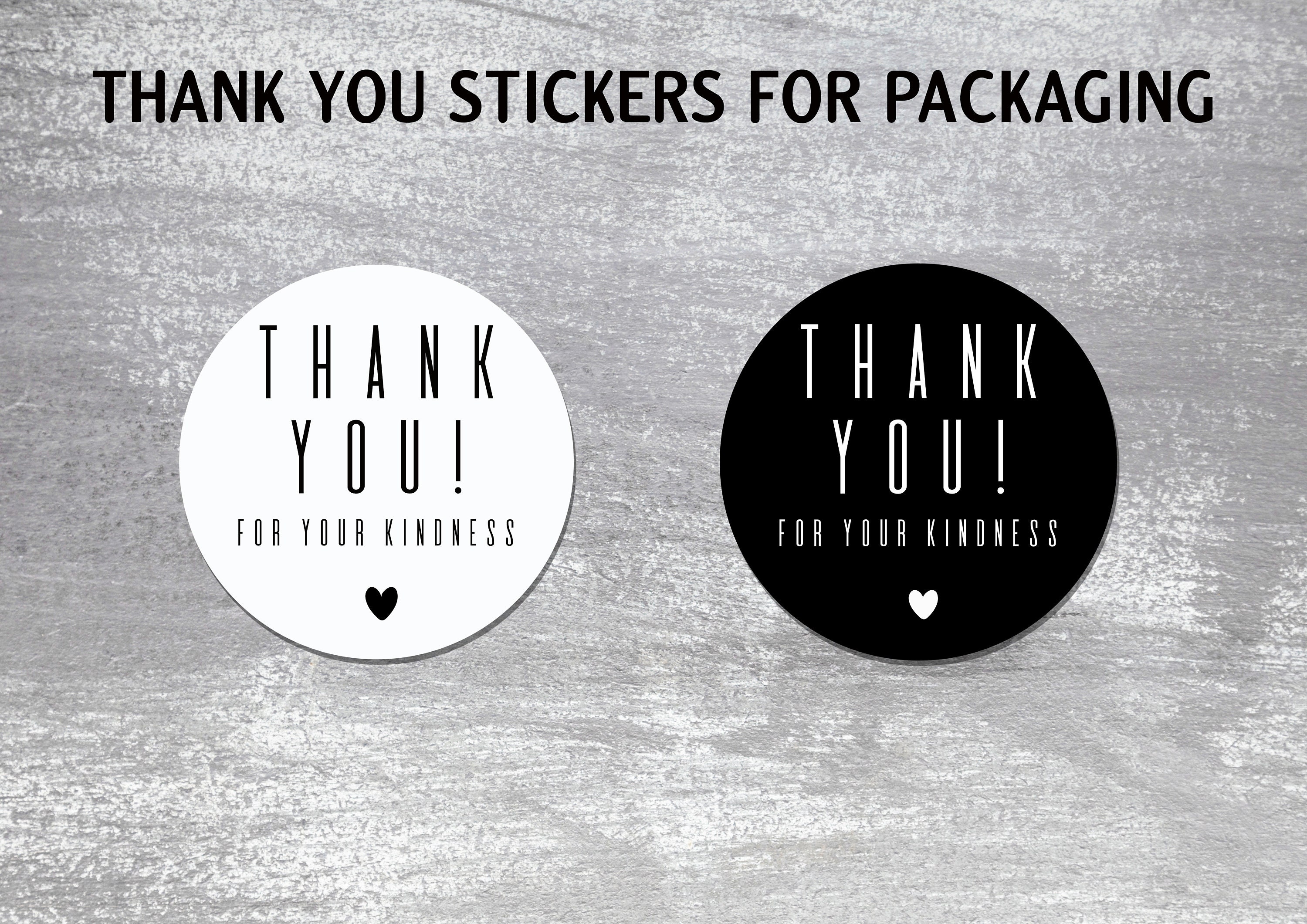 Thank You Stickers Branded Packaging Labels Packaging - Etsy