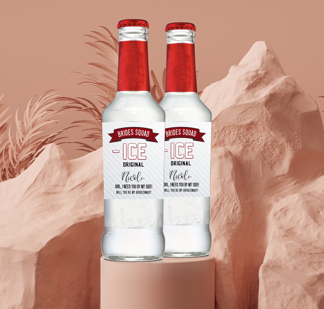 Wedding Party Proposal ICED Labels, Bridesmaid Gift Stickers, Officiant ...