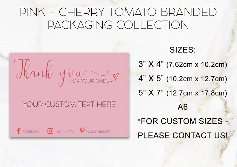 Custom Branded Packaging Template Bundle Your Logo Packaging - Etsy
