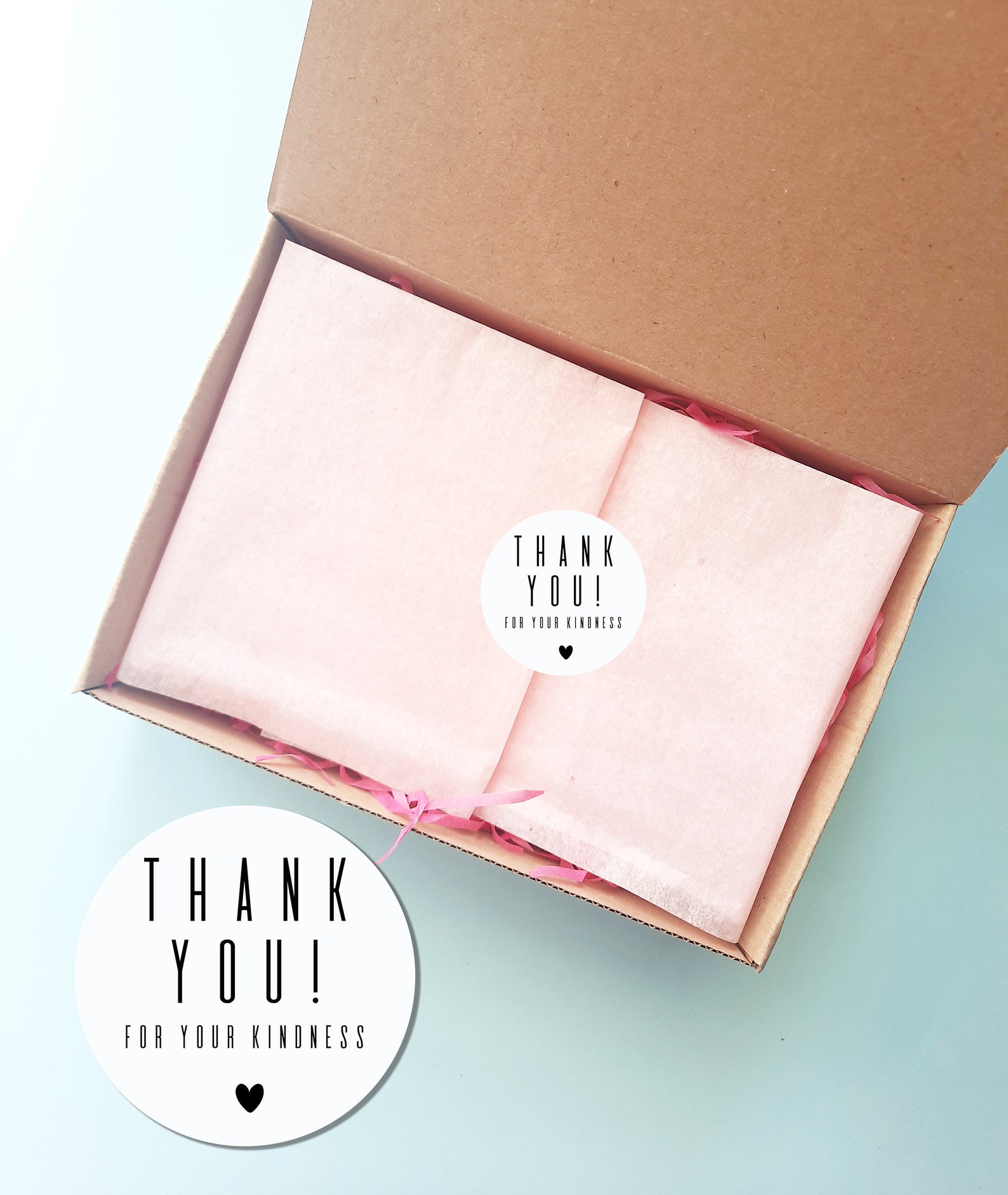 Thank You Stickers Branded Packaging Labels Packaging - Etsy
