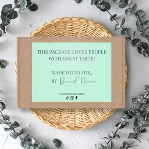 Branded Packaging Sticker Labels, Shipping Box Labels, Custom Labels ...