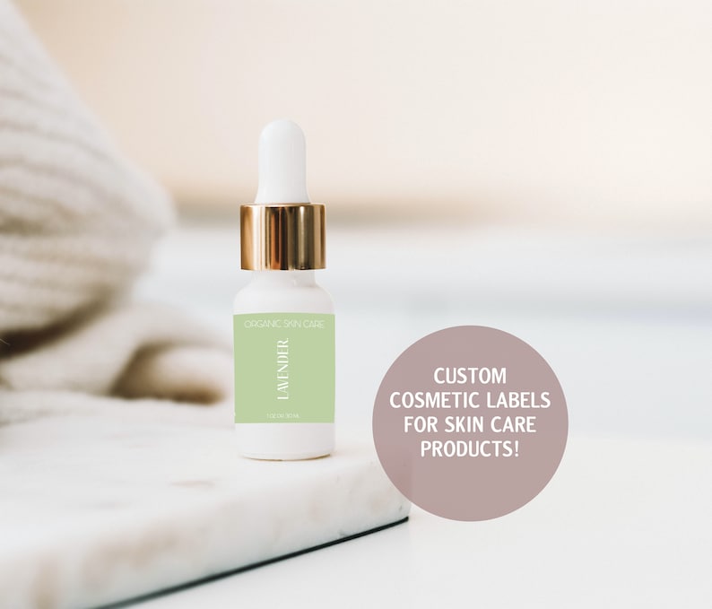 Personalized Cosmetic Labels Skin Care Stickers Branded | Etsy