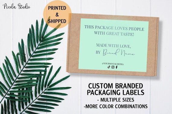 Branded Packaging Sticker Labels Shipping Box Labels Custom - Etsy
