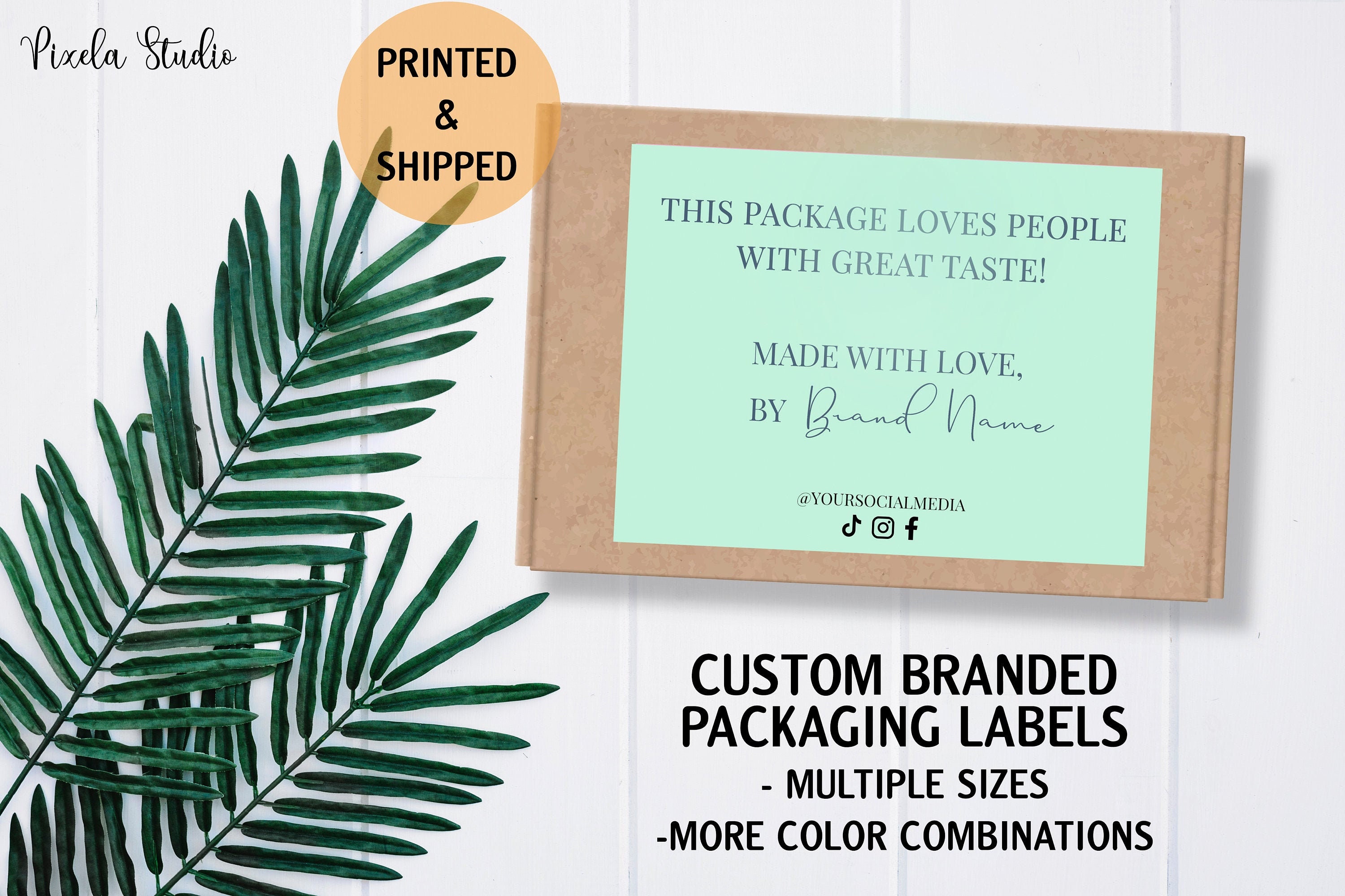 Branded Packaging Sticker Labels Shipping Box Labels Custom - Etsy