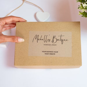 Custom Branded Packaging Labels, Shipping Label Stickers, Seal Box ...