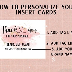 Insert Cards for Small Business, Custom Branded Packaging, Insert Card ...