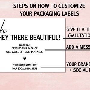 Branded Packaging Sticker Labels, Branded Package, Product Labeling for ...