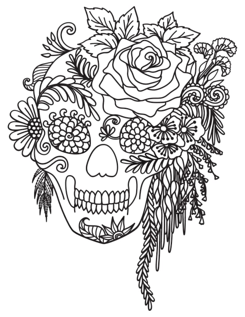 Adult Coloring Pages - Art-therapy - Printable - Etsy