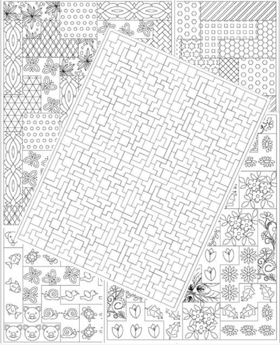 Adult Coloring Pages - Art-therapy - Printable - Etsy