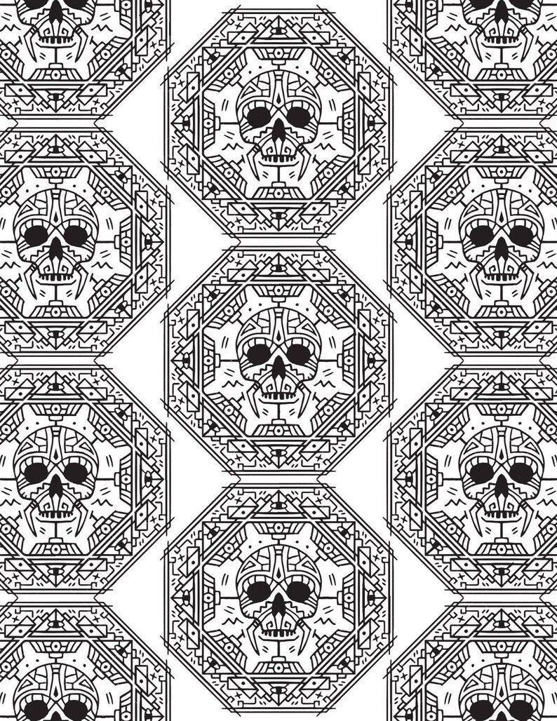 Adult Coloring Pages - Art-therapy - Printable - Etsy