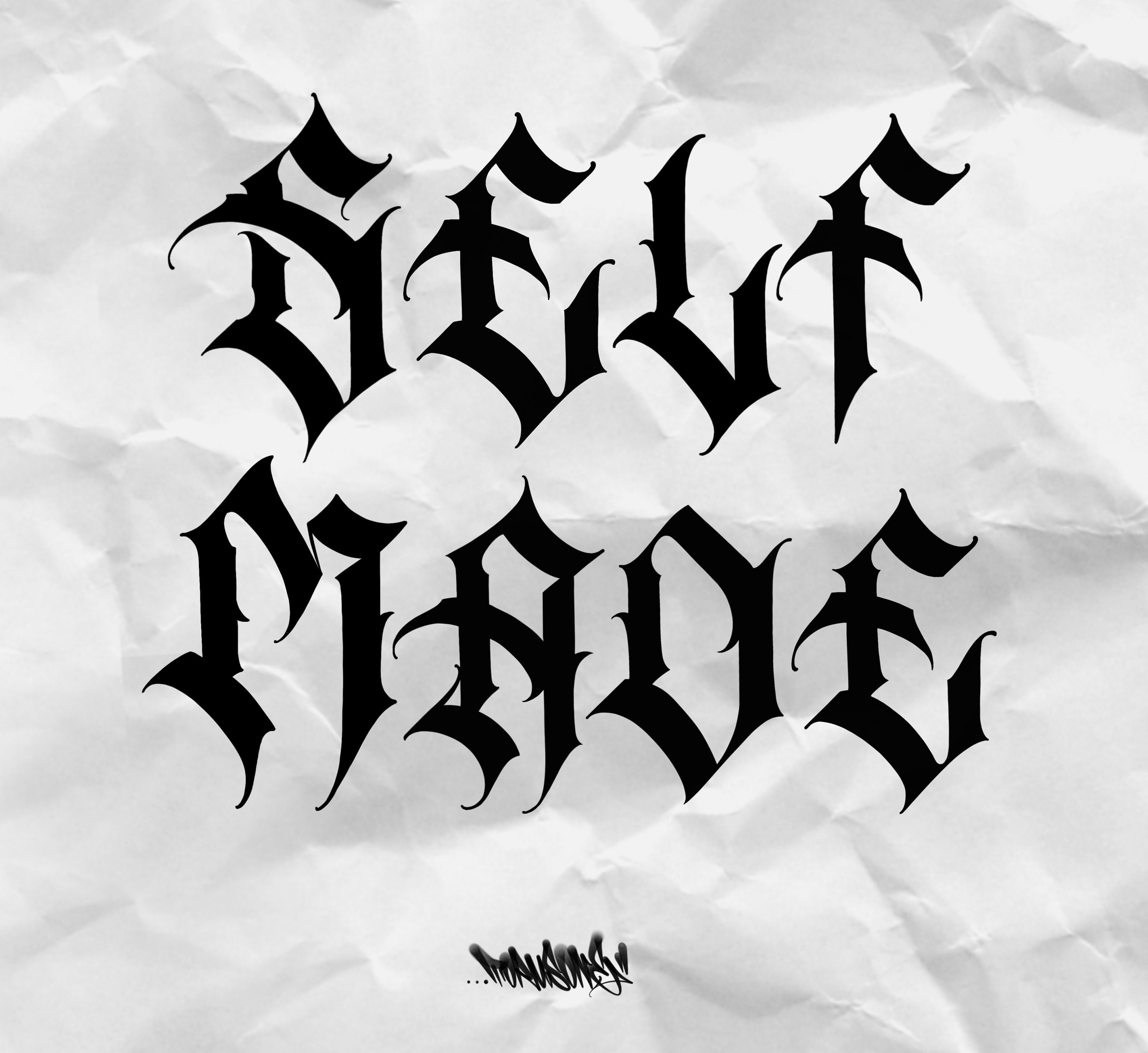 Procreate Tattoo Fonts Handmade Letters Vol.1 - Etsy