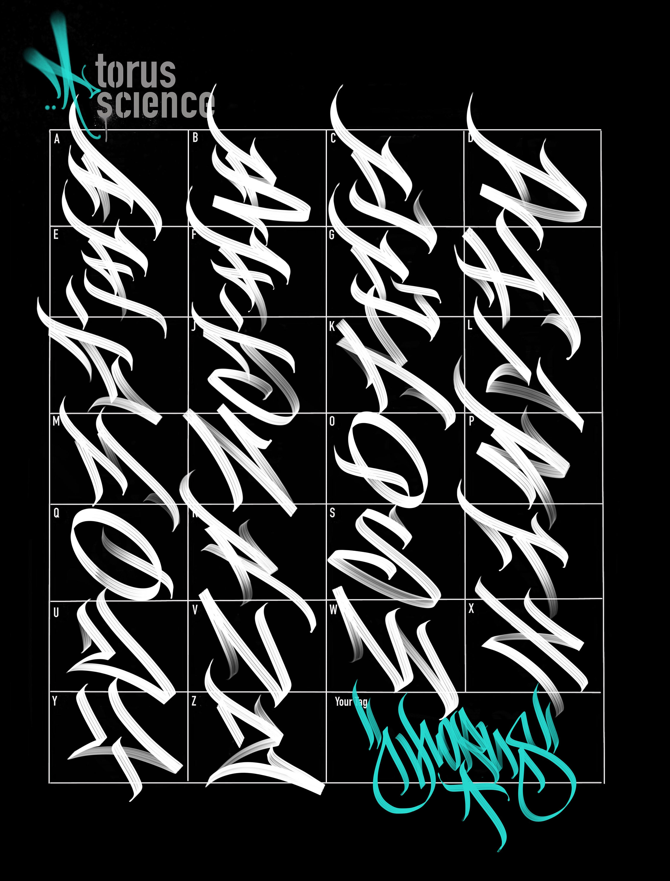 Graffiti Letters handstyle for Procreate | Etsy
