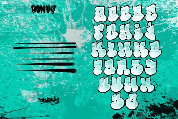 Graffiti Alphabet Bubble Throwie