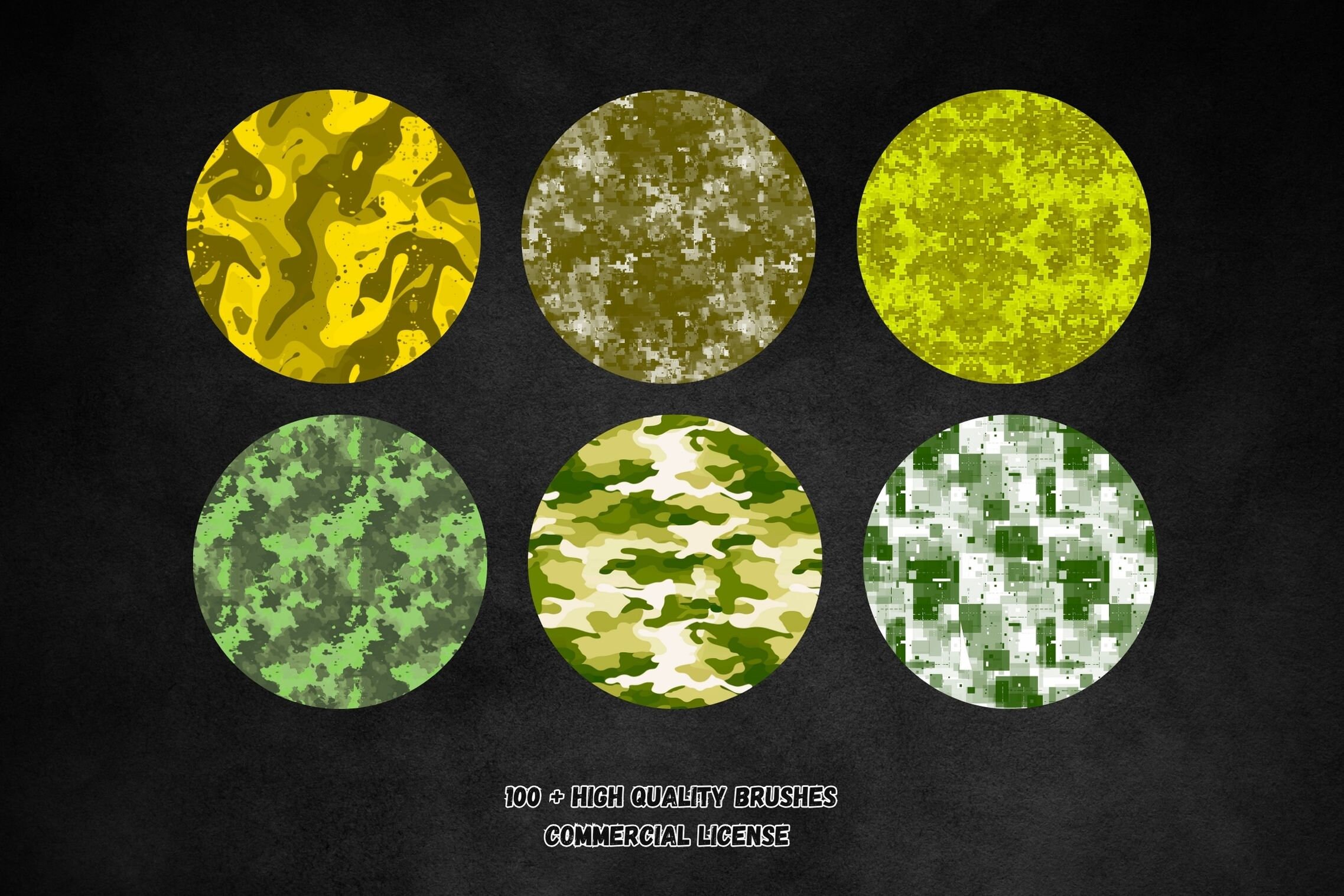 100 + Camouflage Textures for Procreate - Endless Seamless Military and ...