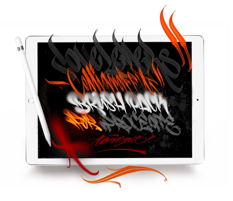 130 Calligraffiti Brushes Love Letters 3 for Procreate - Etsy