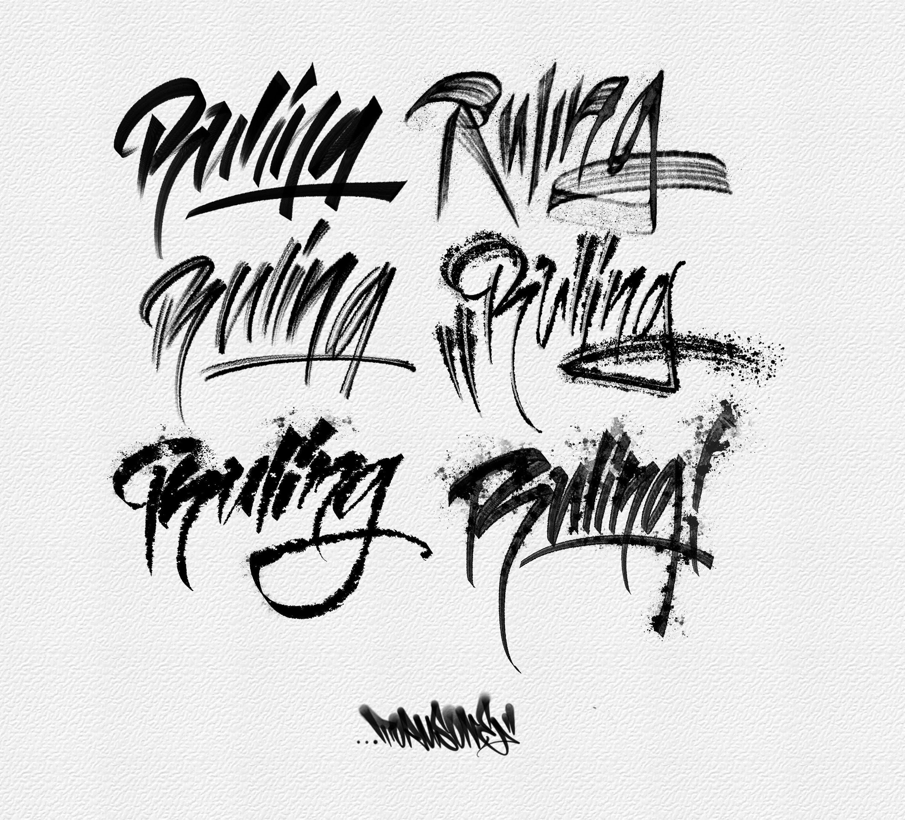 Calligraphy Kit for Procreate Ruling Pen - Etsy