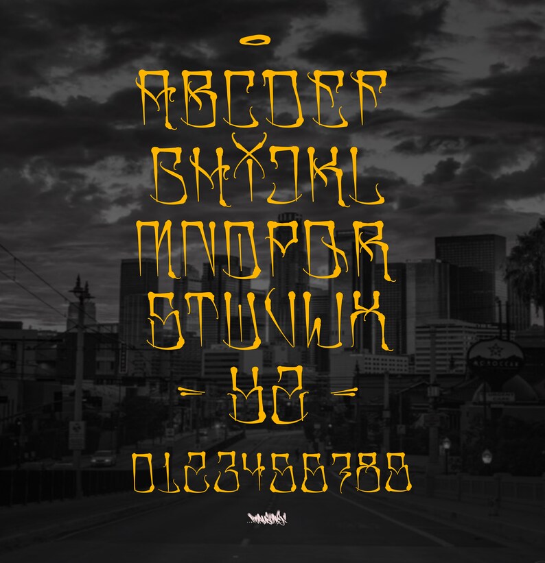 Chicano Gangsta Graffiti Font by TORUS ONE - Etsy Australia