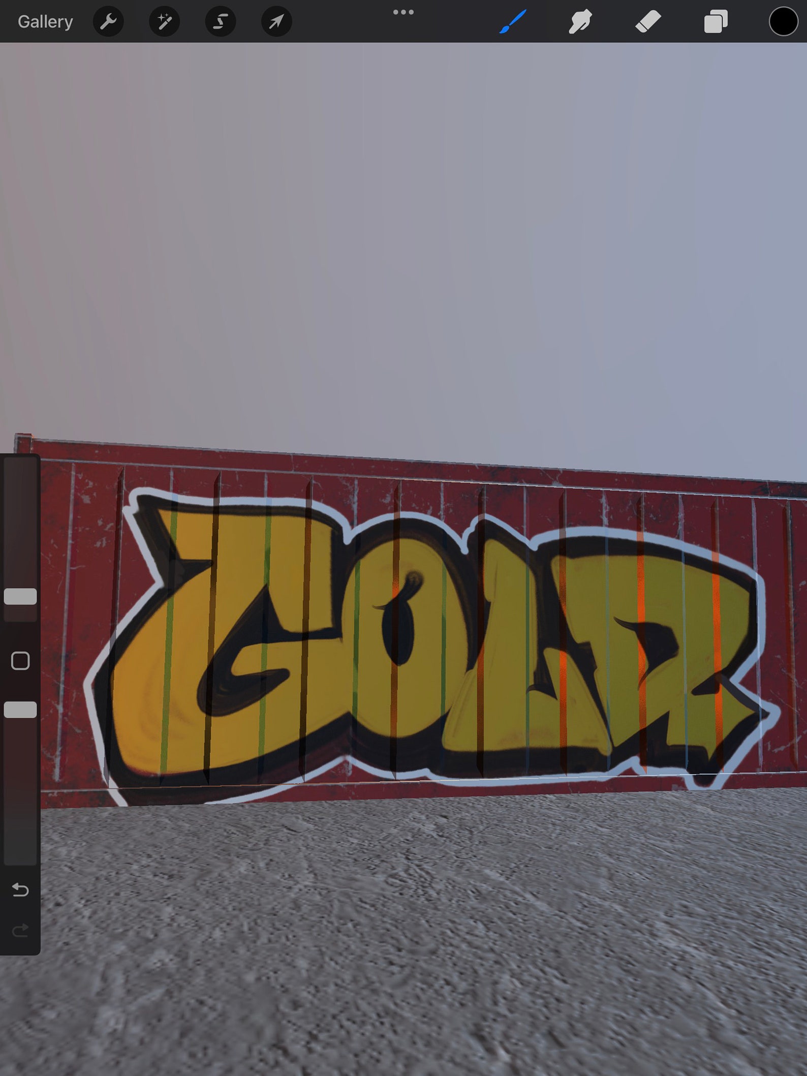Metallic Graffiti Brushes for Procreate + 3d Model - Etsy