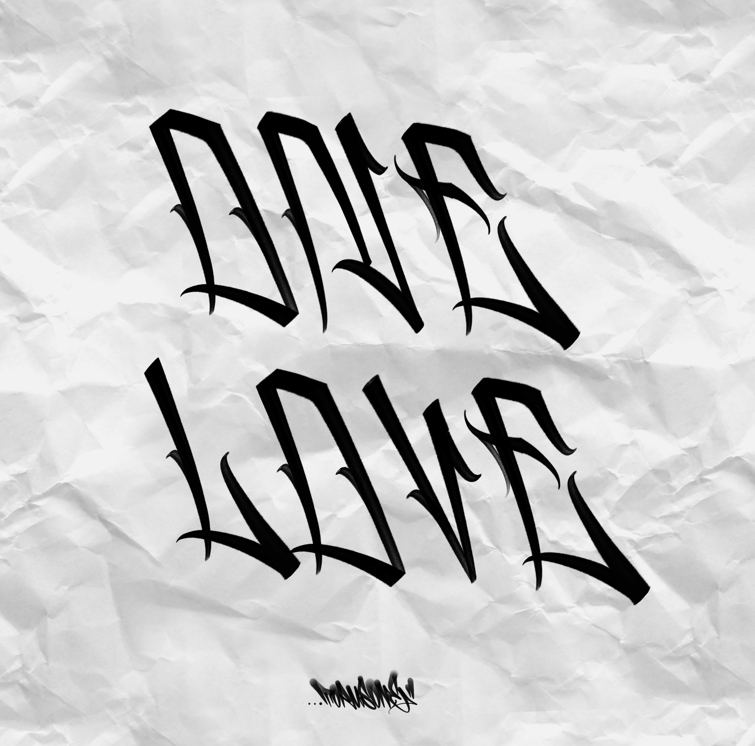 Procreate Tattoo Fonts Handmade Letters Vol.1 - Etsy