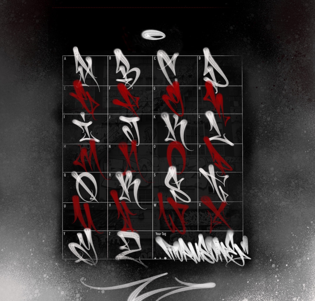 Graffiti Fat Caps Alphabet – Letter Stamps on Procreate! - Etsy