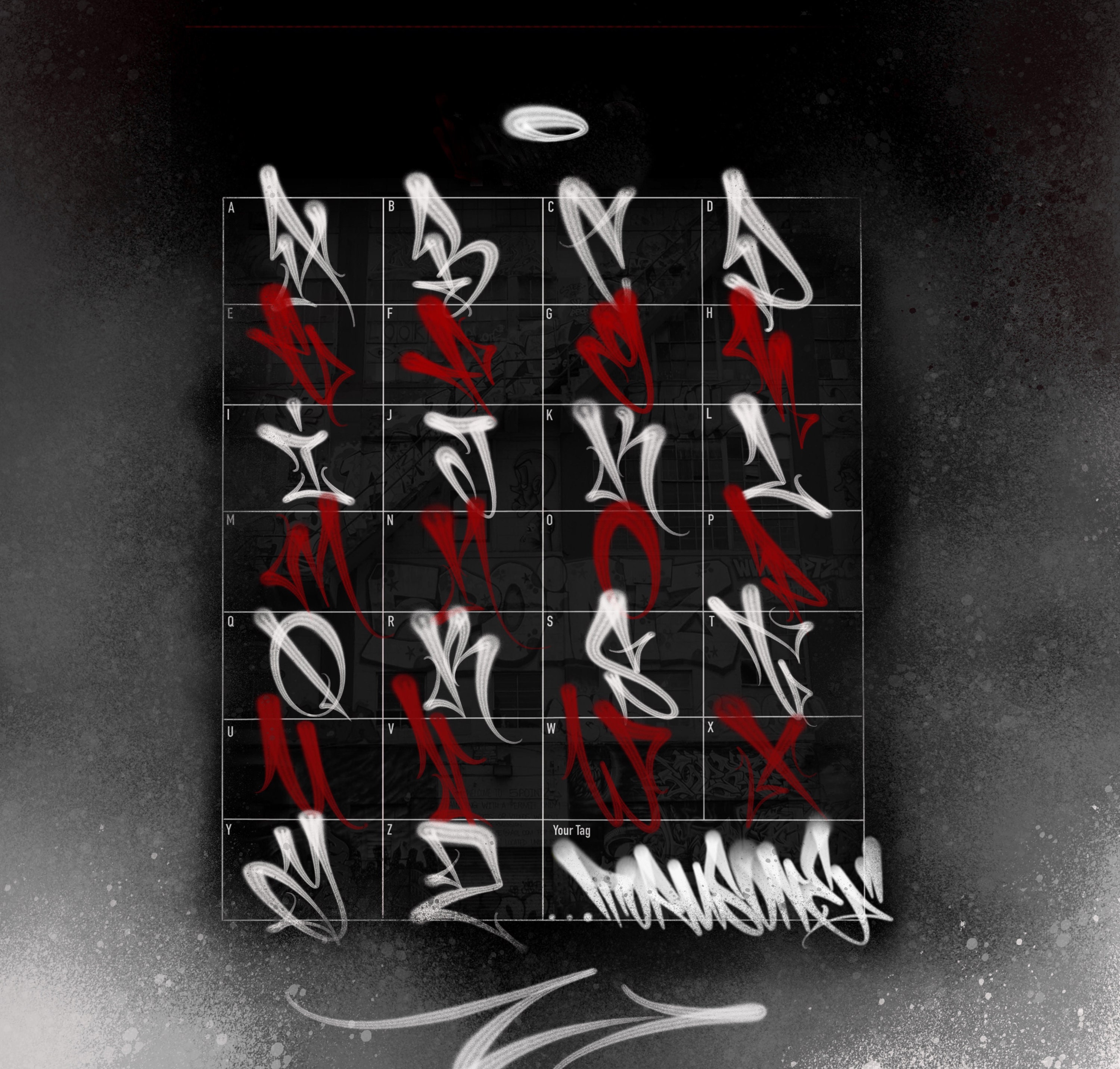 Pen Graffiti Letter F