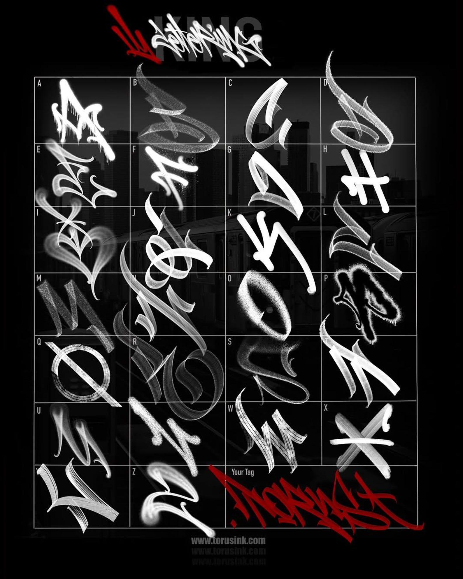130 Graffiti Brushes for Procreate - Dirty Letters 5v - Etsy UK