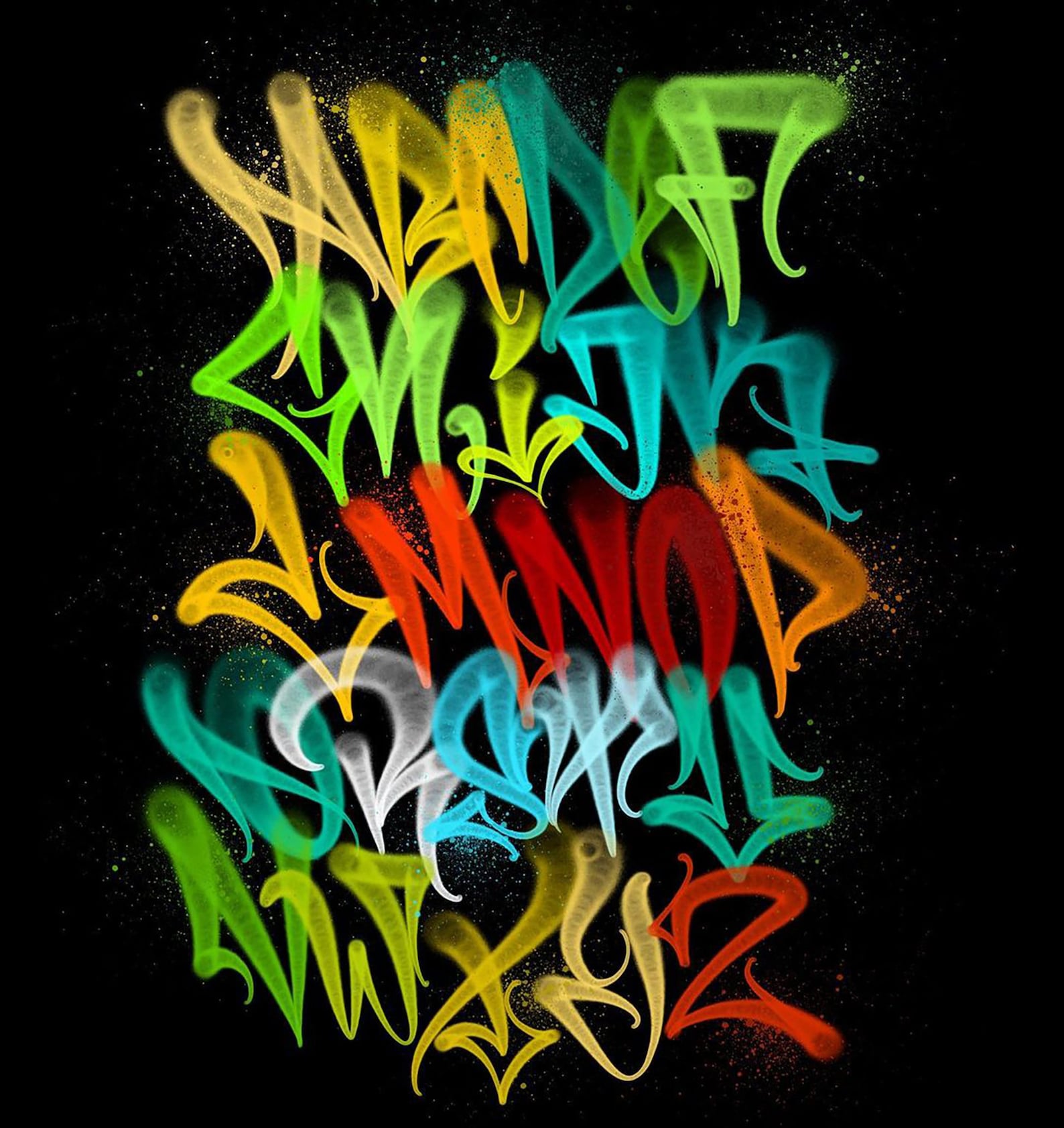 130 Graffiti Brushes for Procreate - Dirty Letters 5v - Etsy UK