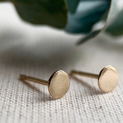 Tiny Gold Dot Studs Very Small Gold Stud Earrings 9ct Gold - Etsy