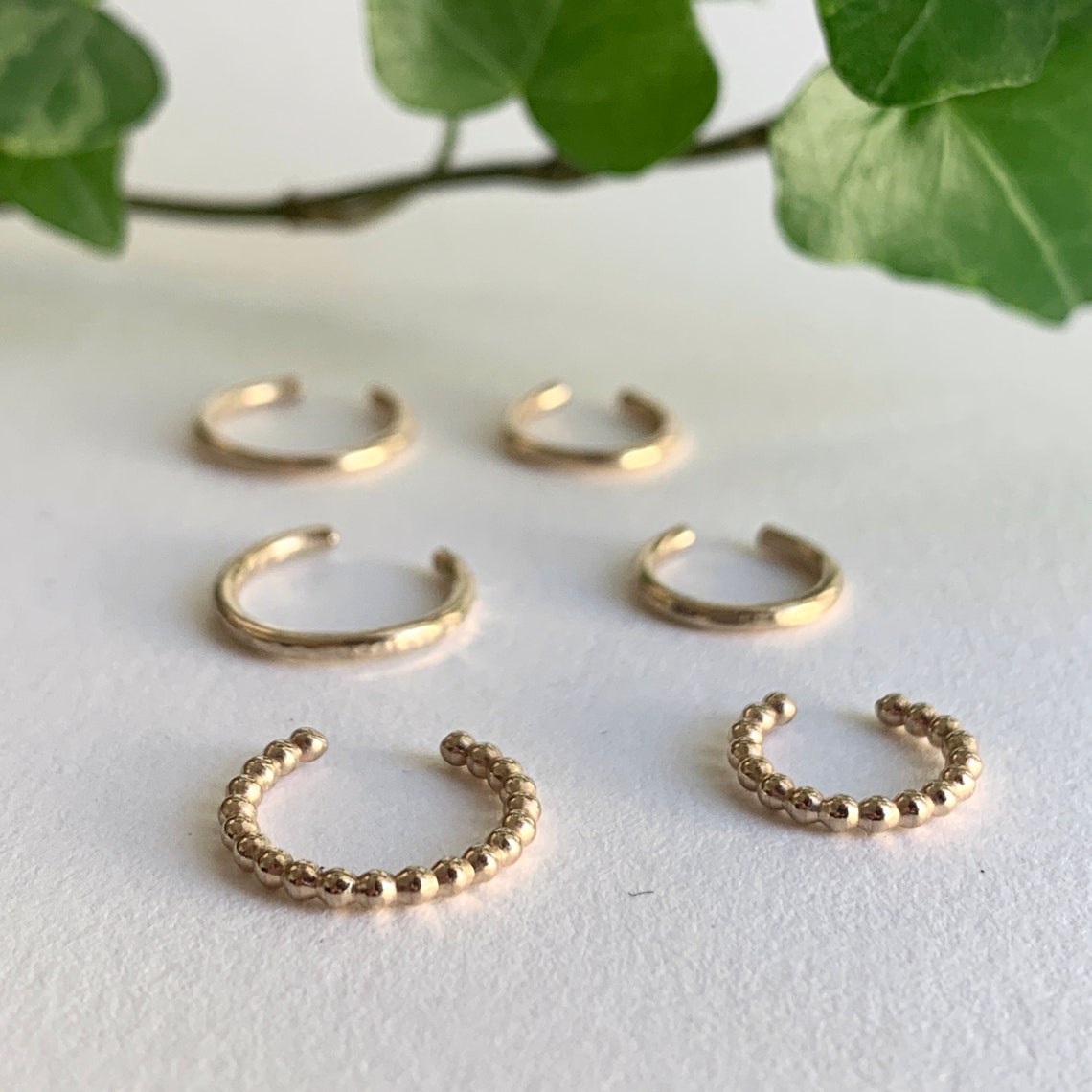 Gold Fill Ear Cuff Non Piercing Ear Cuff Ear Cuffs Fake - Etsy