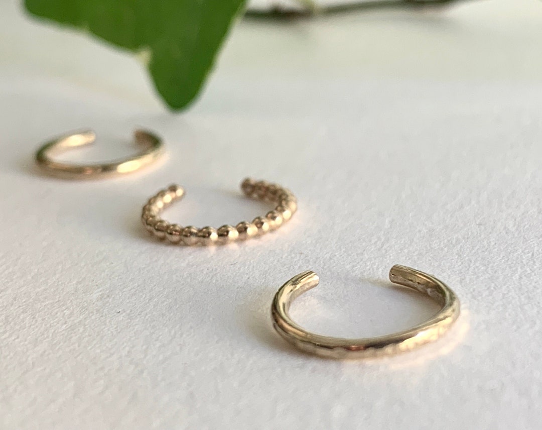 Gold Fill Ear Cuff Non Piercing Ear Cuff Ear Cuffs Fake - Etsy