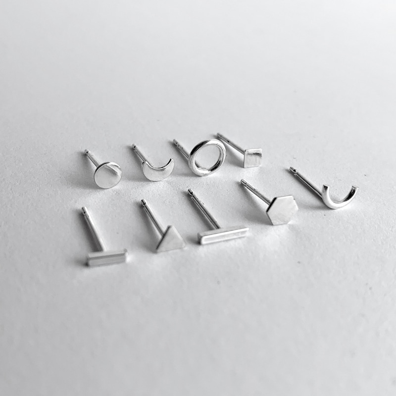 Silver Stud Set Square - Etsy UK