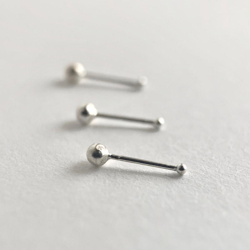 Sterling Silver Nose Stud - Etsy