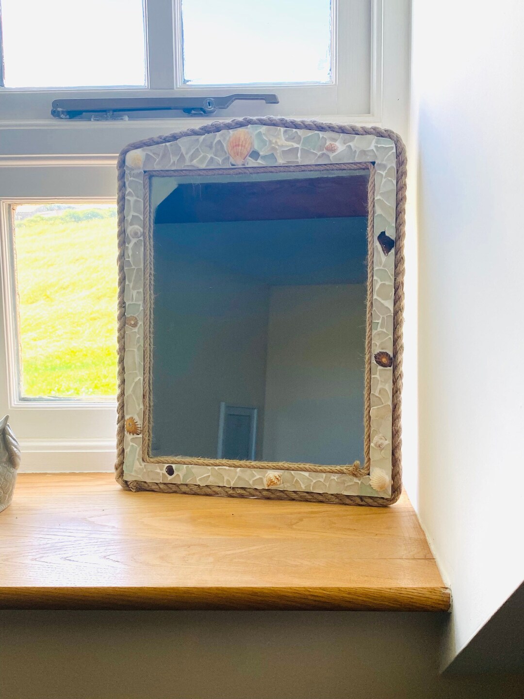 Whitby Sea Glass Mirror North Yorkshire, Jurassic Coast, Gift Birthday ...