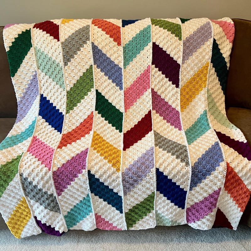 Multi Colored Throw - Etsy
