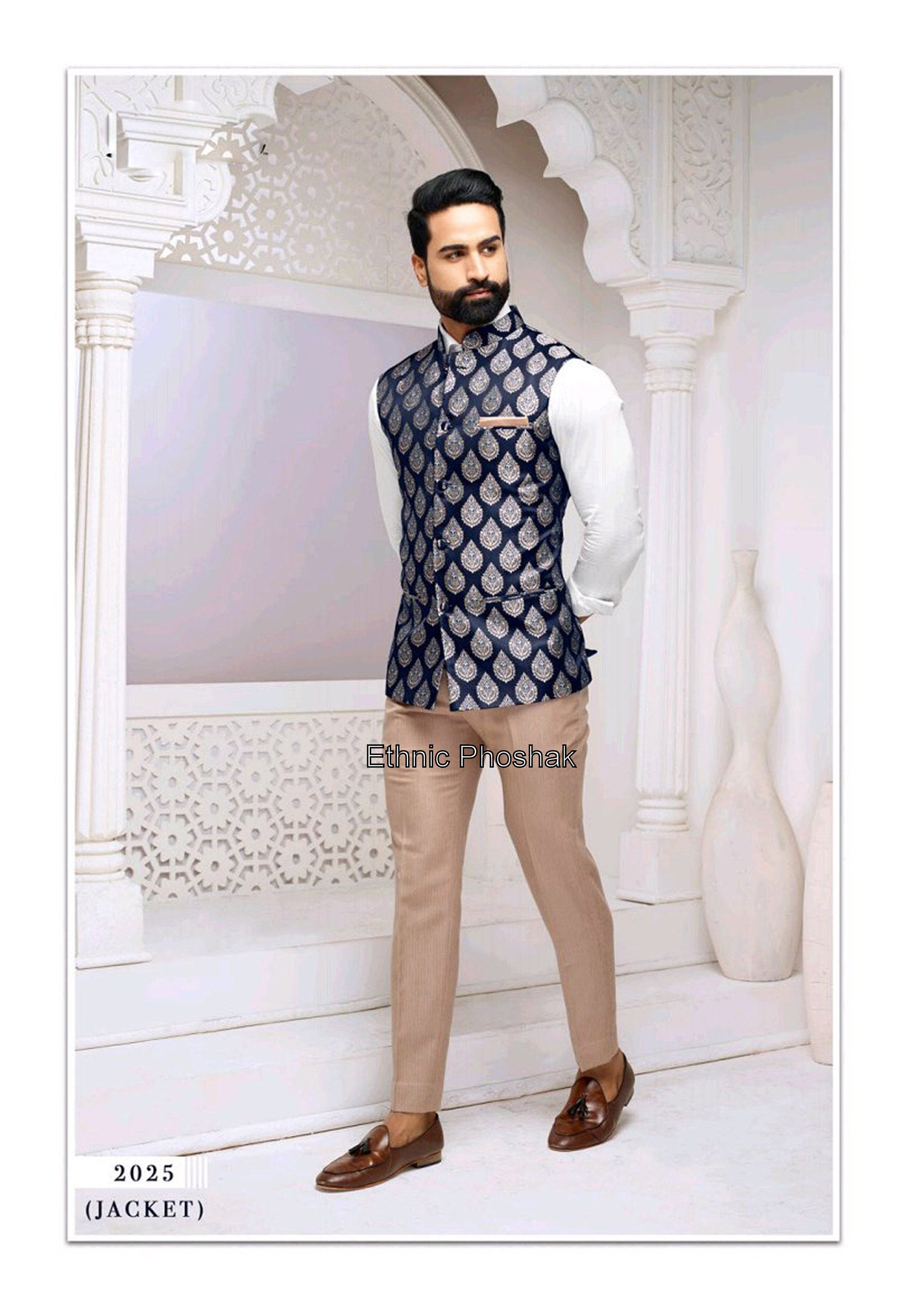 Indian Ethnic Silk Waist Coat for Men Nehru JacketWedding | Etsy