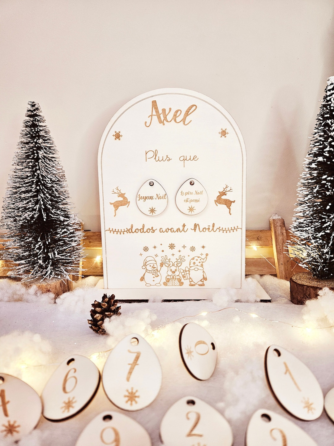 Calendrier de l'avent | Décompte de Noël | décompte dodo | enfant ...