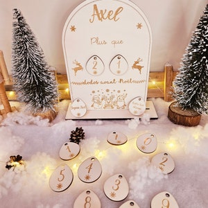 Calendrier de l'avent | Décompte de Noël | décompte dodo | enfant ...