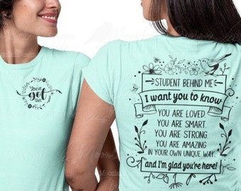 Student Behind Me Svg - Etsy