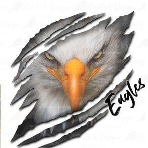 Eagles School Spirit Team Mascot Eagle Claw Marks Tear - Etsy