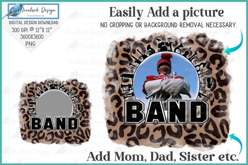 Band PNG Custom Photo Band Photo Template PNG Sublimation - Etsy