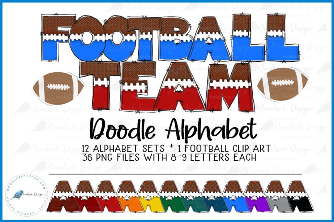 Football Doodle, Alphabet Letters, Doodle Letters, Football Letters ...