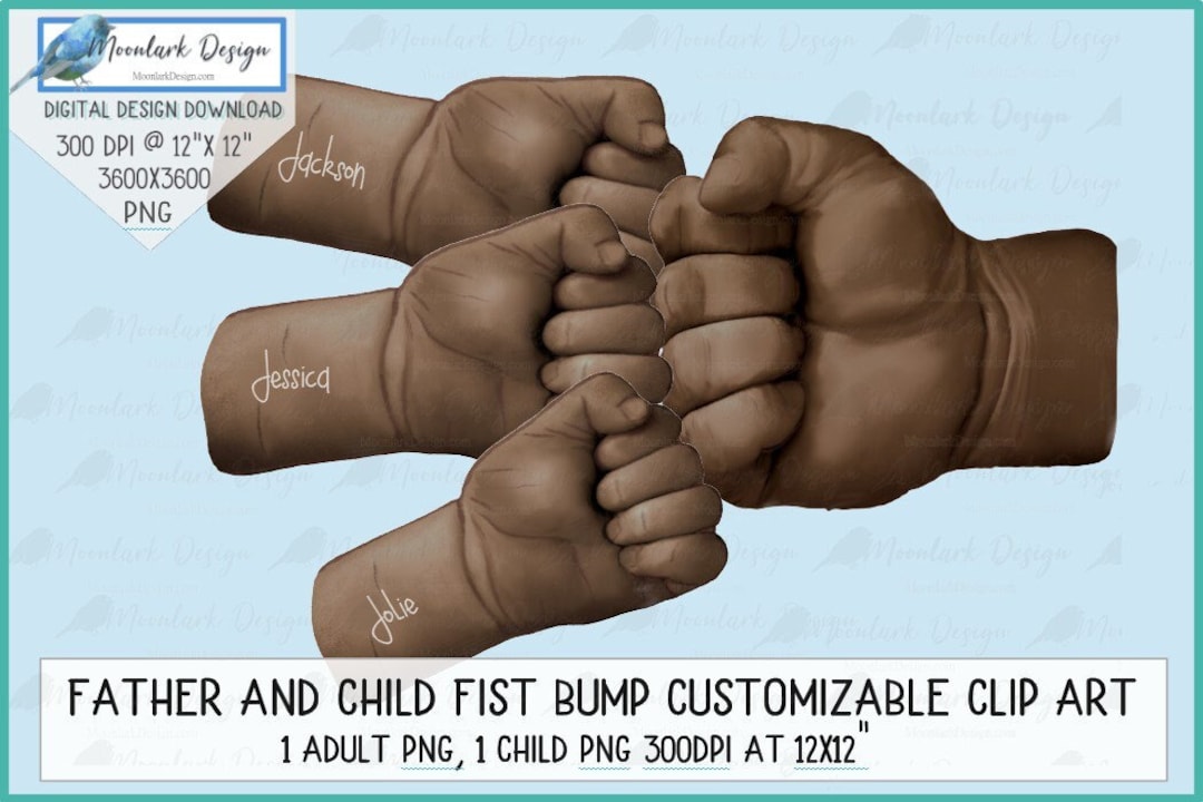 First Bump Clip Art, Daddy Daughter, Father Son, Father's Day PNG ...