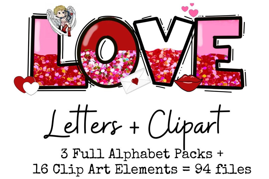 Valentines Alphabet Letters, Sequin Letters, Sequin Alphabet ...