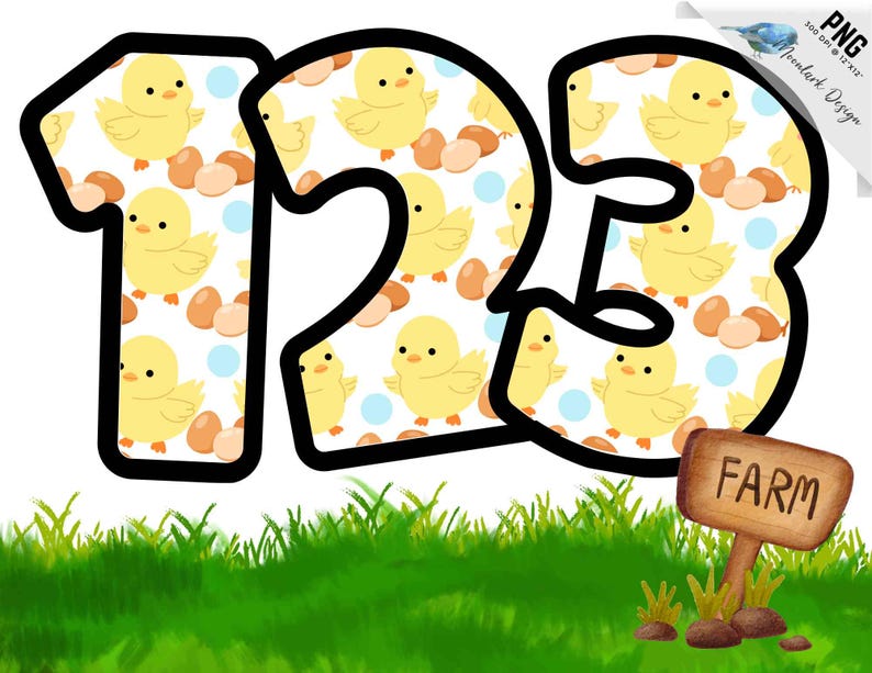 Barnyard Alphabet, Numbers, Doodle Letters, Commercial Use, Farm Animal ...