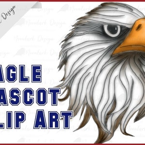 Eagle Clip Art, School Spirit, Team Mascot, Eagle Logo, Hand Drawn, PNG ...