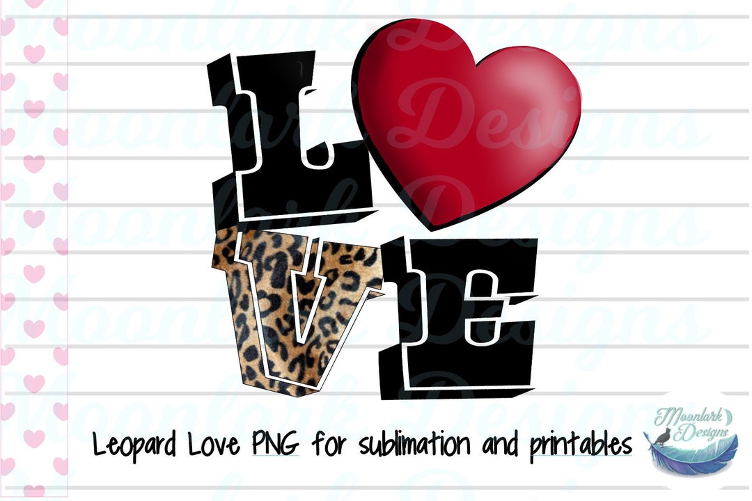Leopard Love, Valentines Day, Cheetah Print Png, Leopard Valentines ...