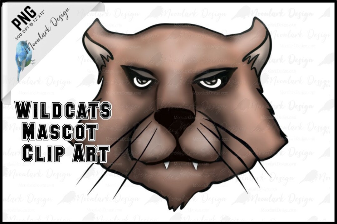 Cute Wildcat Clipart Mascot