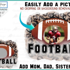 Football PNG, Custom Photo, Football Photo Template, Custom Football ...