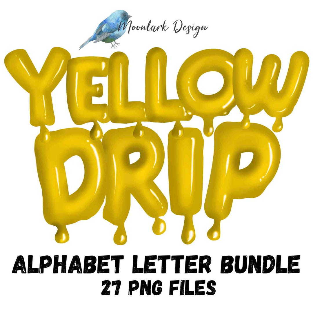 Drip Alphabet, Doodle Letters, Commercial Use, Slime Letters, Dripping ...