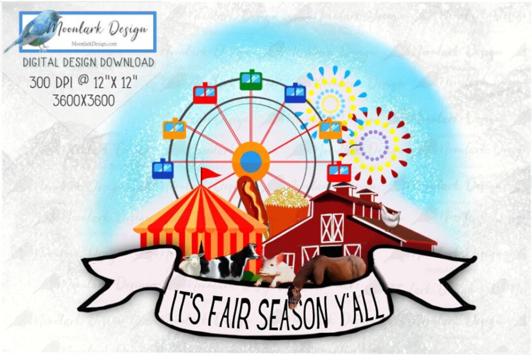 Fair Season Y'all, State Fair PNG, County Fair PNG, for Sublimation ...